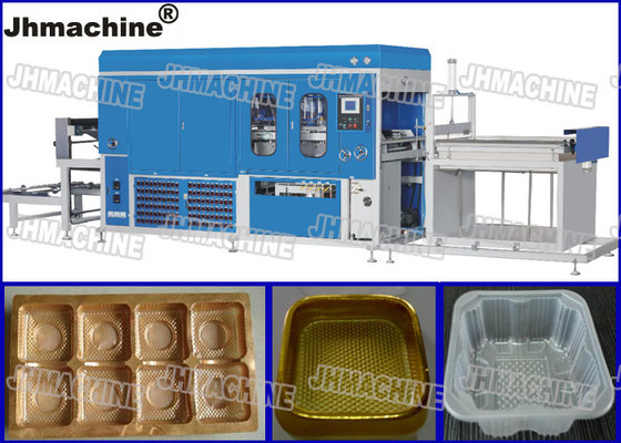 China Plastic sheet Vacuum Thermoforming Machine For biscuit and cook trays/Hot sale thermfornin supplier