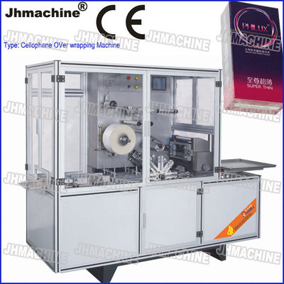 China CE Certification Cellophane Box Overwrapping Machine For Condom box within Tear Tape supplier