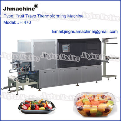 China Automatic four station thermoforming machine for Egg trays, Lunch box supplier