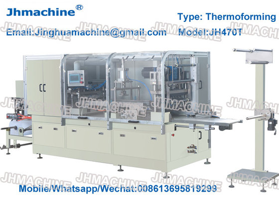 China Plastic Thermoforming machine for Food trays/egg trays within cutting and stacking device supplier